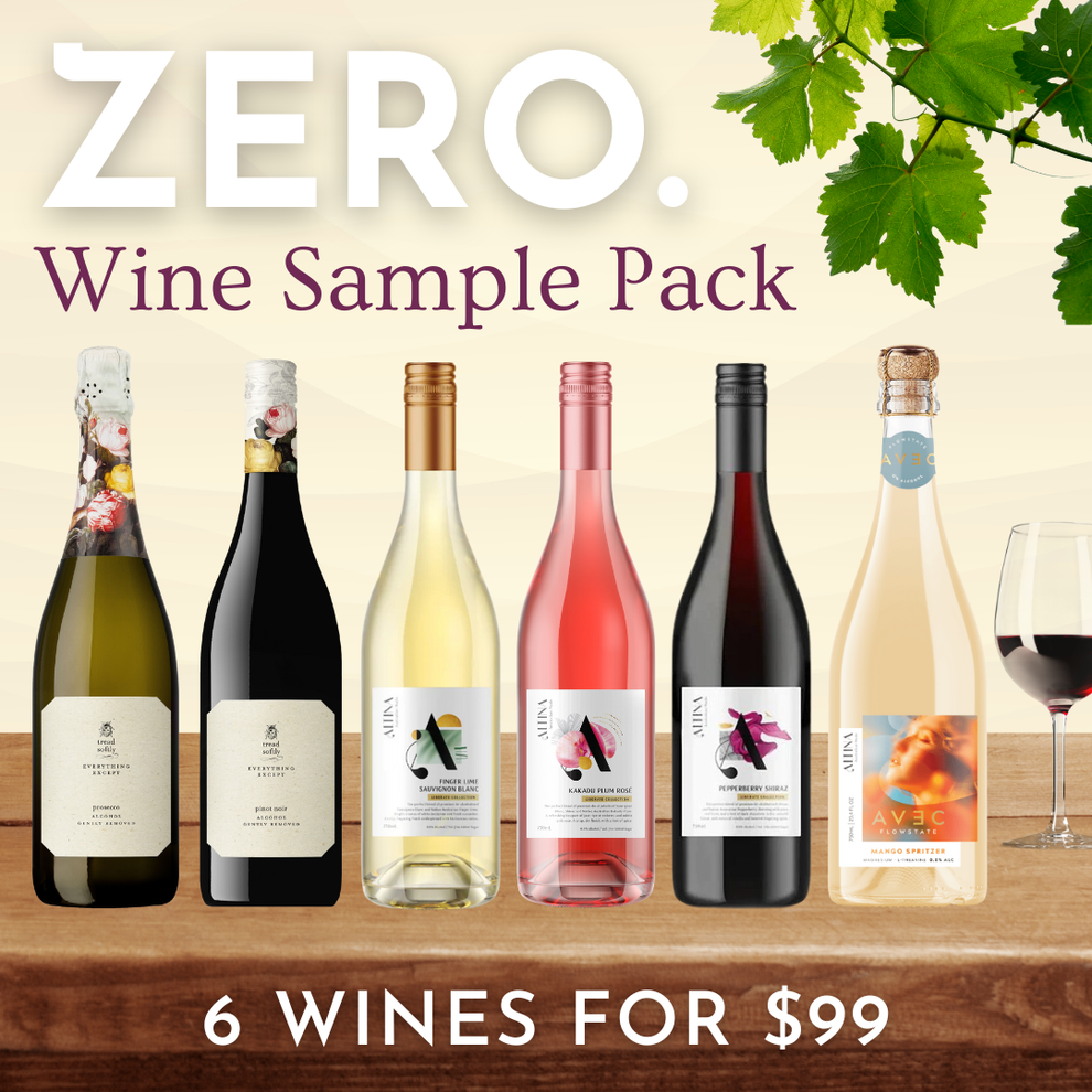 Zero Alcohol Sampler Pack - Non-Alcoholic Wines – The Zero Club